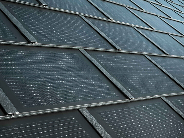 Solardachplatte – Aluminiumdach mit integrierter Photovoltaikanlage | PREFA